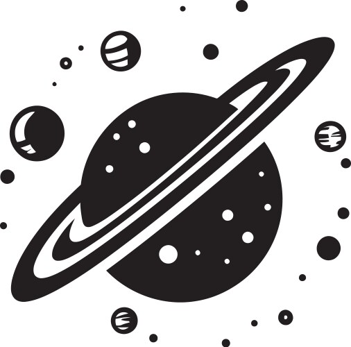 Nebula mark space emblem astral seal iconic Vector Image