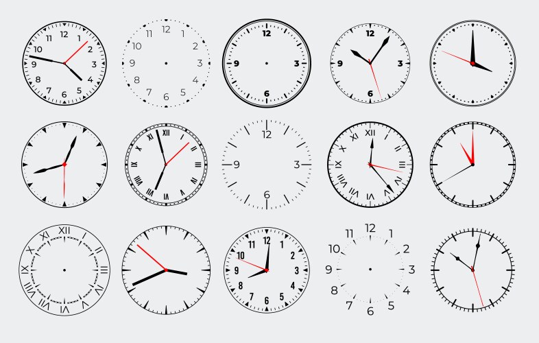 Clock Numbers Vector Images (over 44,000)