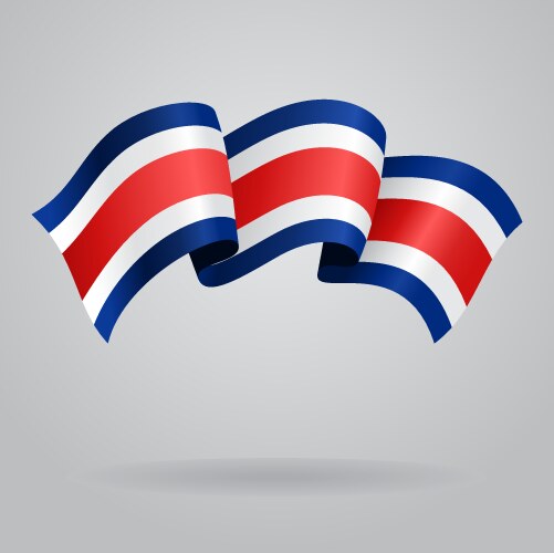 Costa rican flag background Royalty Free Vector Image