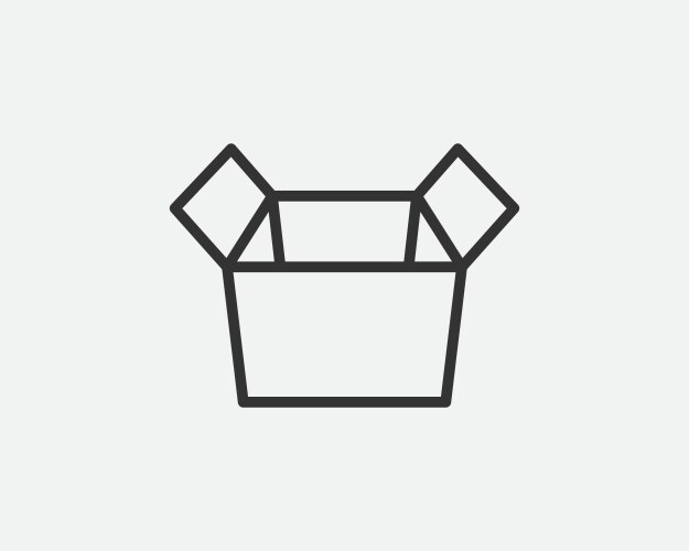 Delivery packaging icon cargo cardboard box icons Vector Image