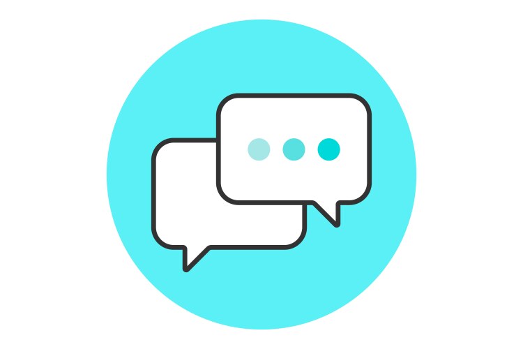 Chat messages and sms dialog in social media tiny Vector Image