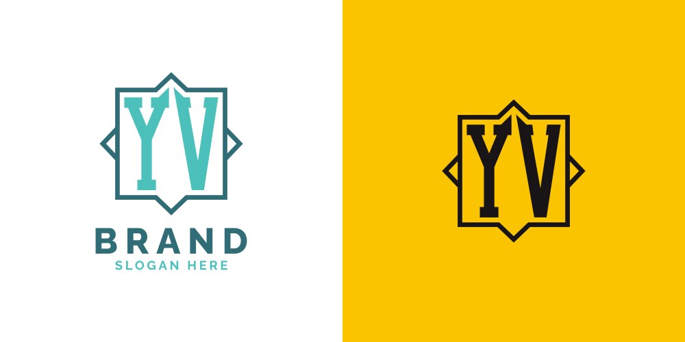 Modern tf monogram logo design initial letter Vector Image