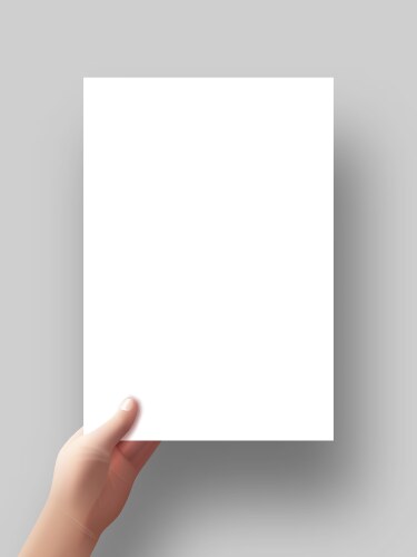 Realistic blank a4 half-fold brochure mock up Vector Image
