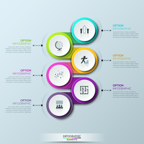Company infographic profile design template Vector Image