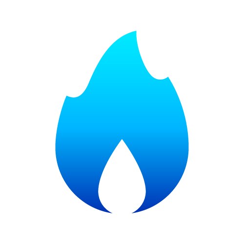 Gas fire icon Royalty Free Vector Image - VectorStock