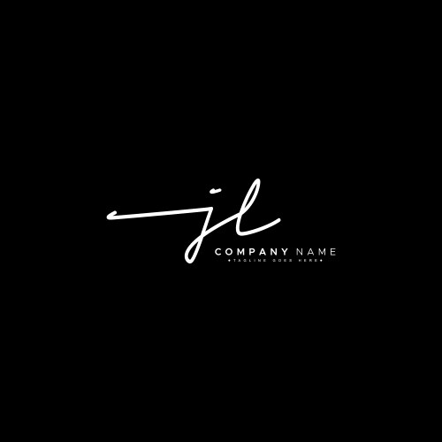 Ra signature logo - handwritten template Vector Image