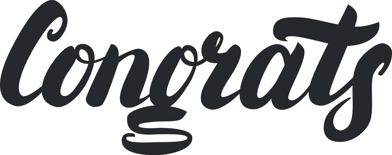 Congratulations Script Text Vector Images (over 6,500)