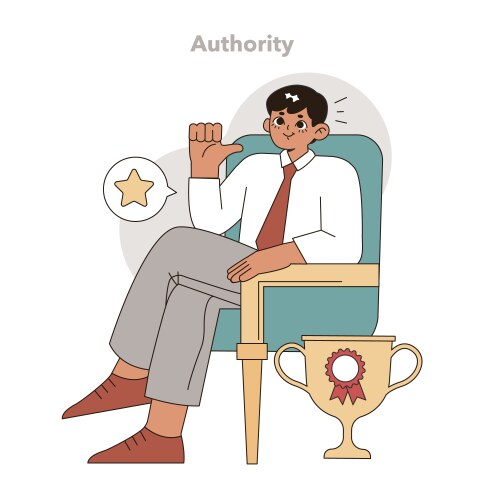 Authority in task delegation concept Royalty Free Vector Authority in task delegation concept Royalty Free Vector