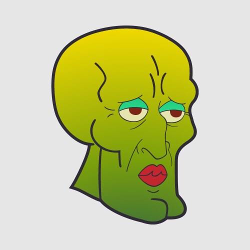 Internet meme trollface design Royalty Free Vector Image