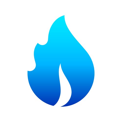 Gas fire icon Royalty Free Vector Image - VectorStock