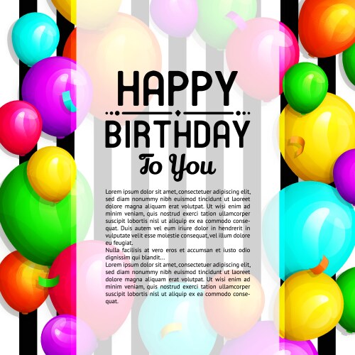 Happy birthday topic image 4 Royalty Free Vector Image
