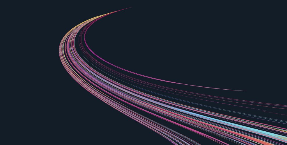 Abstract red black lines speed curve motion Vector Image