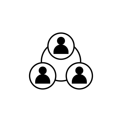 Mediator icon set professional broker symbol Vector Image