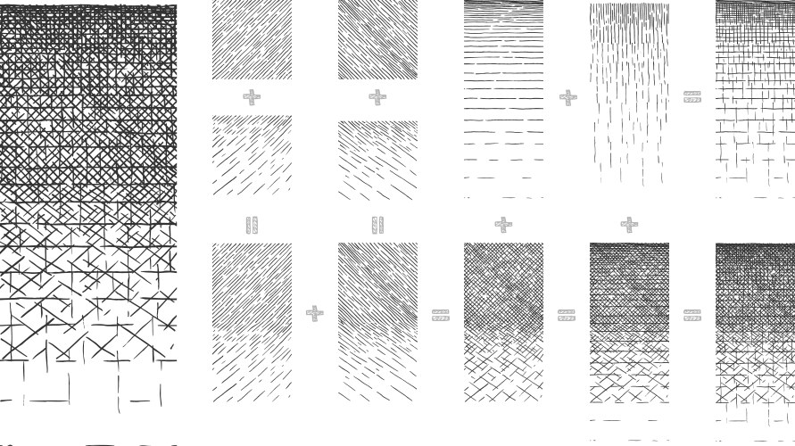 Mechanical drawing cross hatching of material Vector Image
