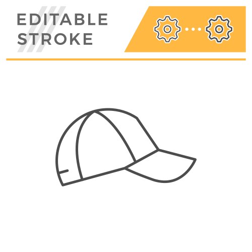 Cap line icon Royalty Free Vector Image - VectorStock