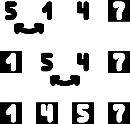 Bubble sort algorithm glyph icon Royalty Free Vector Image