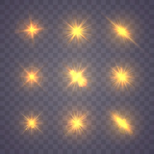 Star particles flash Royalty Free Vector Image