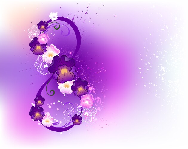 Violets Royalty Free Vector Image - VectorStock