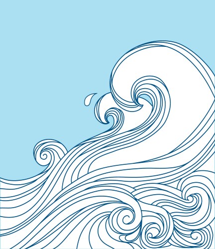 Ocean Wave Line Drawing Vector Images (over 10,000)