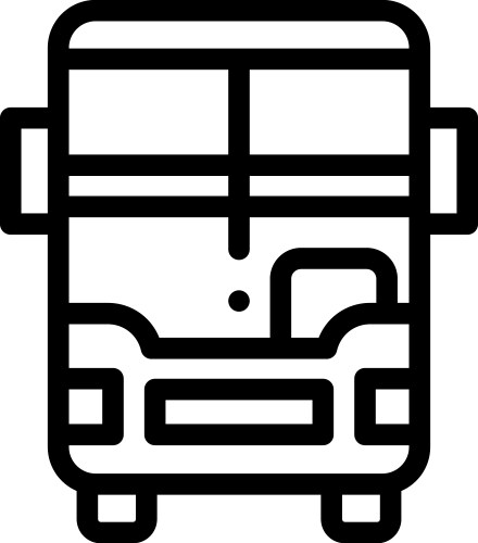 Automobile icon thin linear style design isolated Vector Image