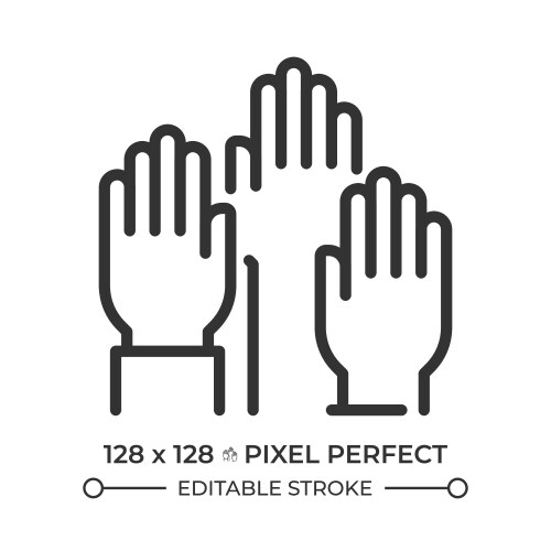 Citizen Participation - Hands Royalty Free Vector Image