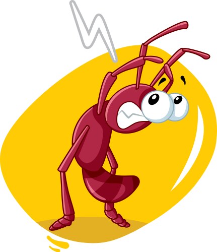 Cute ant cartoon Royalty Free Vector Image - VectorStock