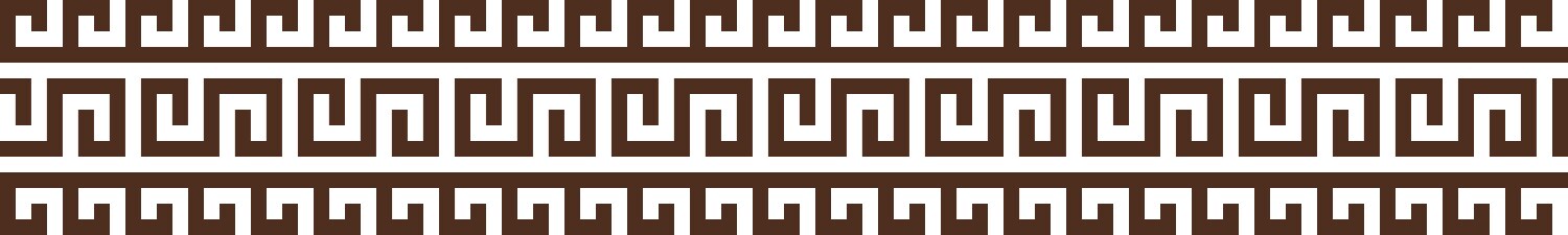 Greek key seamless border pattern collection Vector Image