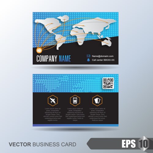 Visit Card Logistics Vector Images (50)