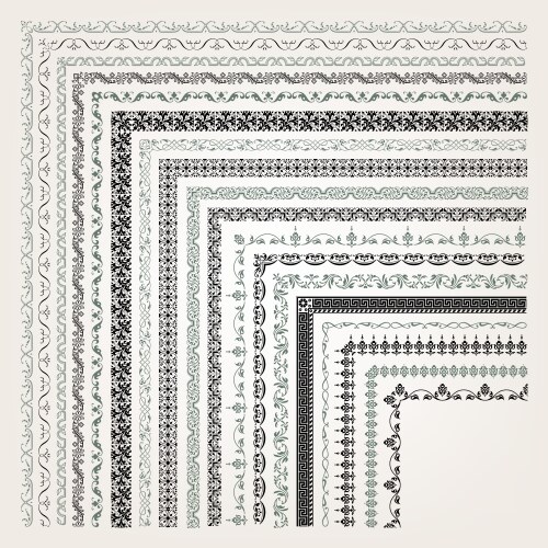 Decorative seamless border Royalty Free Vector Image