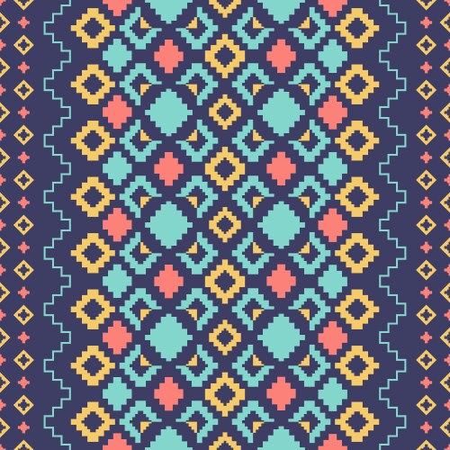 Seamless aztec pattern Royalty Free Vector Image