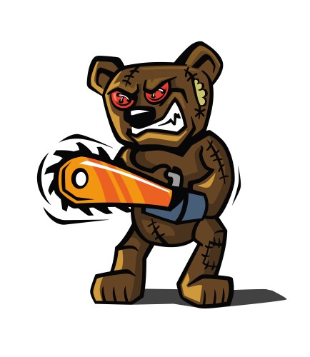 Angry brown bear Royalty Free Vector Image - VectorStock