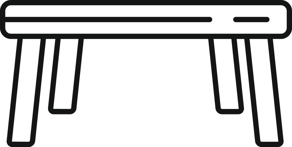 School Wooden Table Outline Drawing Vector Images (92)