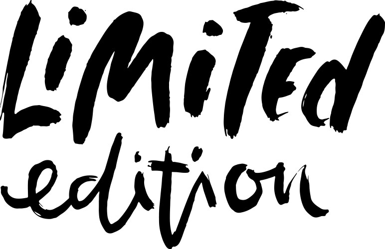 Limited edition modern lettering design Royalty Free Vector