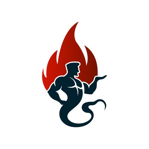 Genie logo design Royalty Free Vector Image - VectorStock