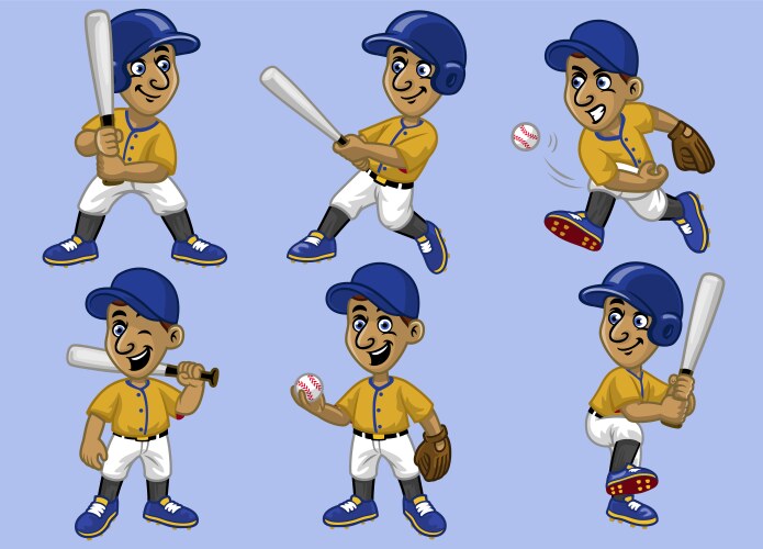 Cartoon Baseball Player Vector Images (over 5,300)