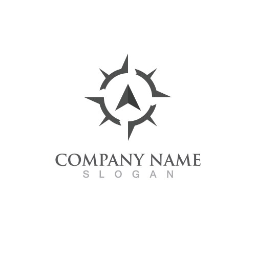 Creative compass concept for logo design Vector Image