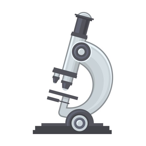 Science equipment microscope scientific chemical Vector Image