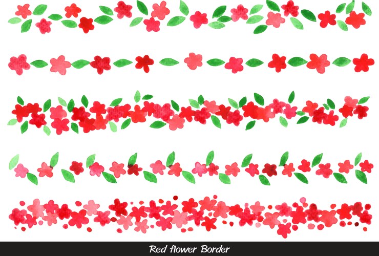 Red Black Flower Border Vector Images (over 7,100)