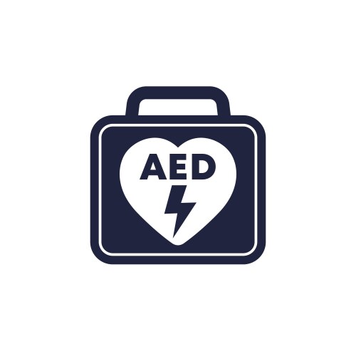 Aed Defibrillator Icon Royalty Free Vector Image