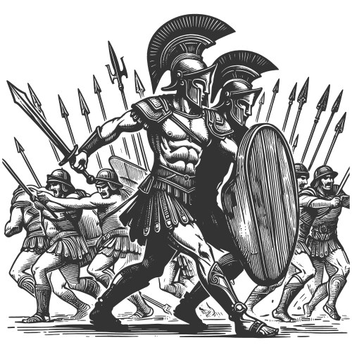 Battle Scene Vector Images (over 1,100)