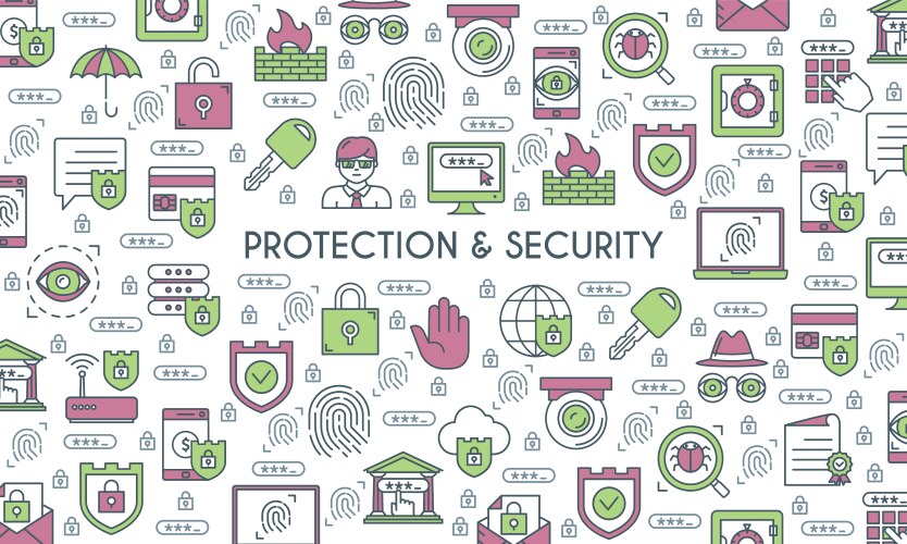 Cyber Security Theme Vector Images (over 310)