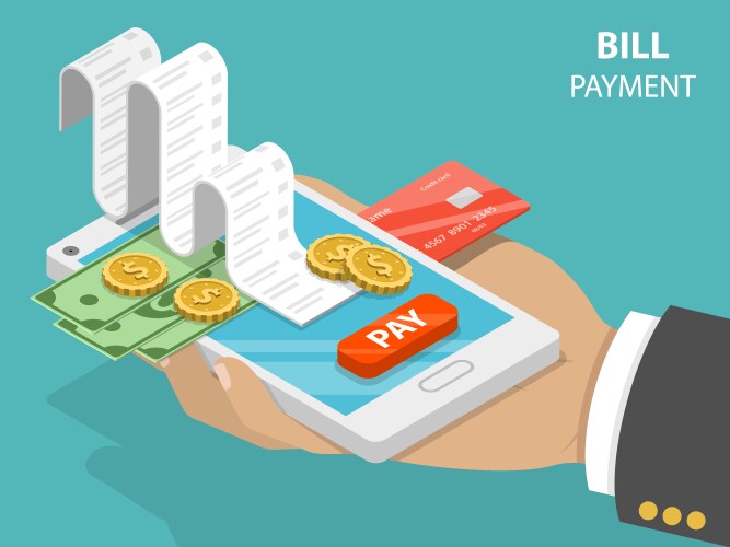 Mobile payment barcode isometric Royalty Free Vector Image