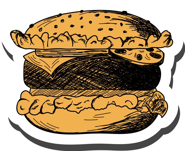 Burger Outline Vector Images (over 18,000)