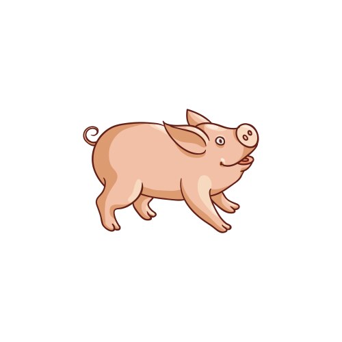 Pig side view Vector Images & Graphics for Commercial Use | VectorStock