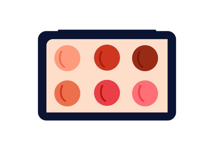 Eye shadow professional palette cosmetic beauty Vector Image