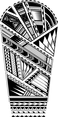Armband tattoo in tribal polynesian style Vector Image