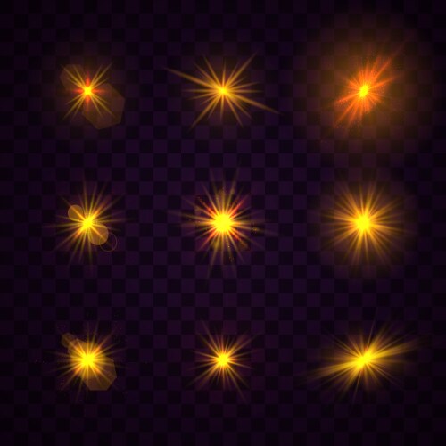 Star particles flash Royalty Free Vector Image
