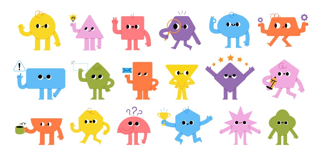 Triangle Character Cartoon Vector Images (over 4,700)