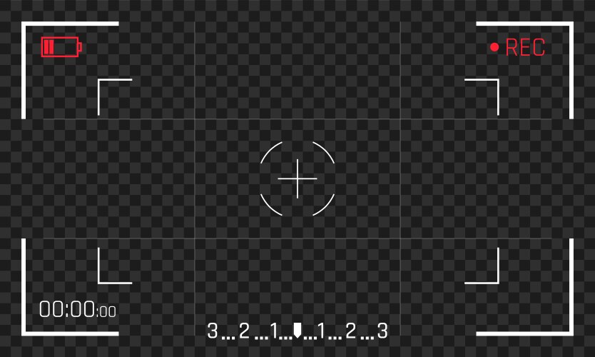 Video camera overlay Royalty Free Vector Image