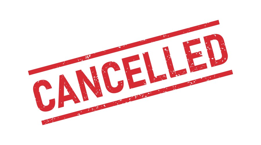 Cancelled watermark stamp Royalty Free Vector Image